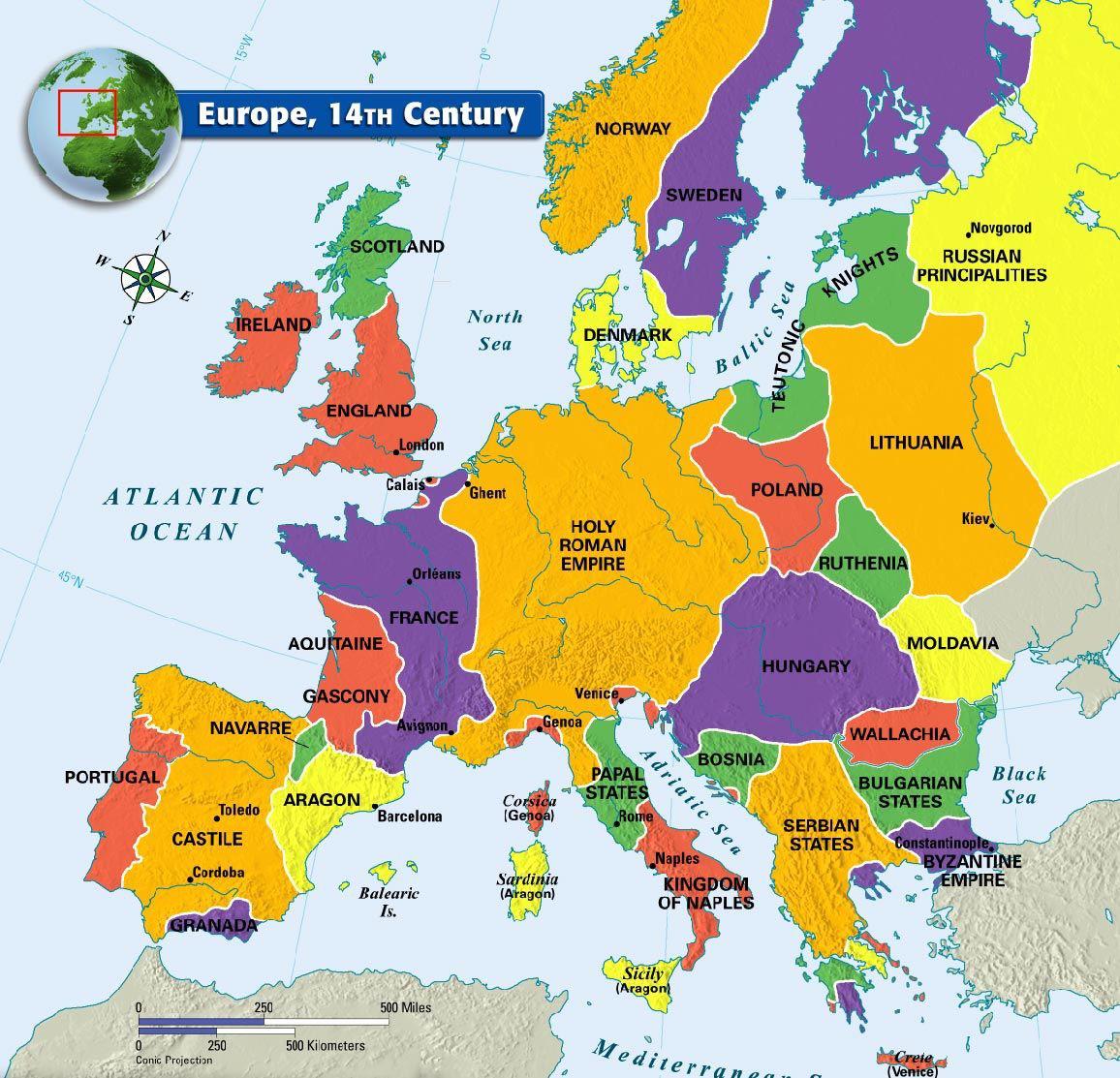 mapa-europy-w-xiv-wieku-14-wieku-1350